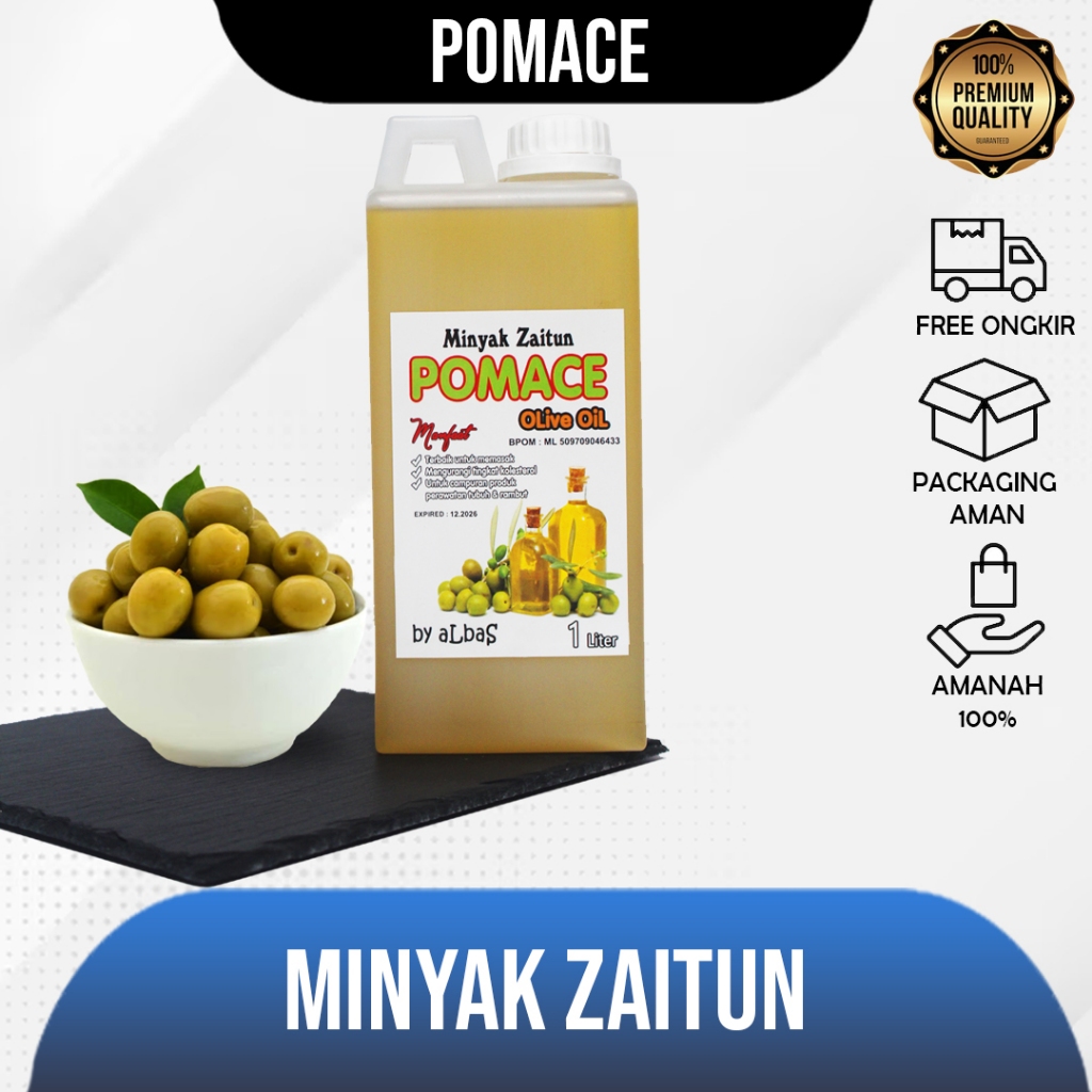 Jual Pomace olive oil / minyak zaitun pomace 1 liter / Olive Oil Pomace Untuk Menggoreng Menumis ...