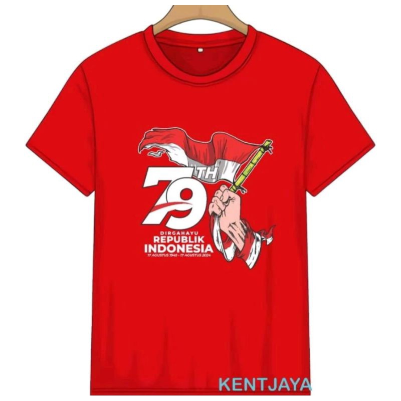 Jual KAOS HUT RI KE 79TH// 79TH DIRGAHAYU REPUBLIK INDONESIA | Shopee ...