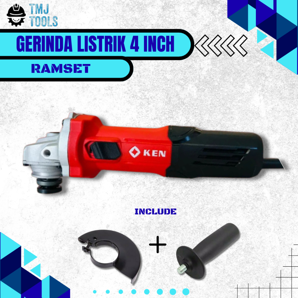 Jual KEN Mesin Gerinda Listrik 4 inch Angle Grinder 9610 Gerinda Tangan ...