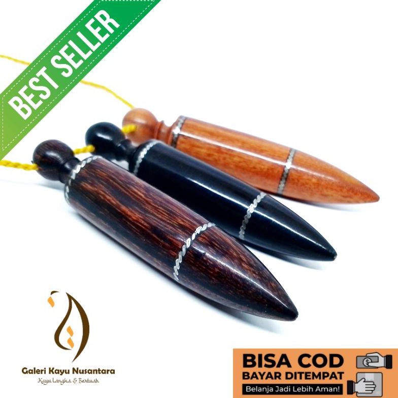 Jual KODE F56I Liontin Kalung 3 Varian Kayu Nusantara Asli Original ...