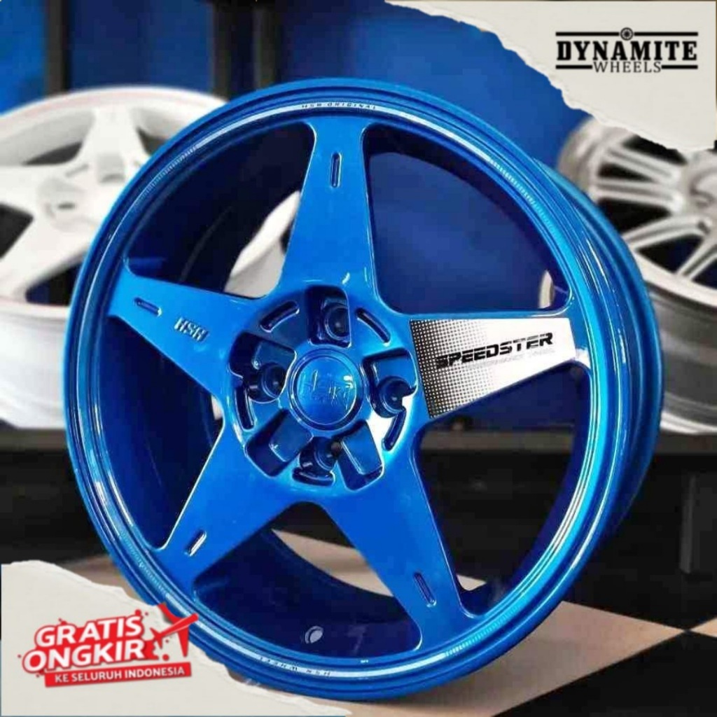 Jual Velg HSR Wheels Terbaru Ring 14 Velg HSR SPEEDSTER R14 Agya Calya ...
