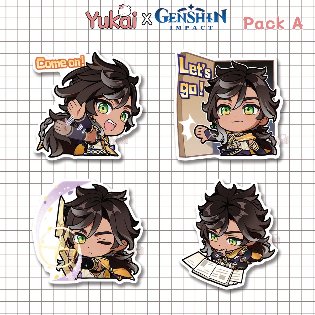 Jual Stiker Pack Sethos Genshin Impact Premium, Sticker Anime ...