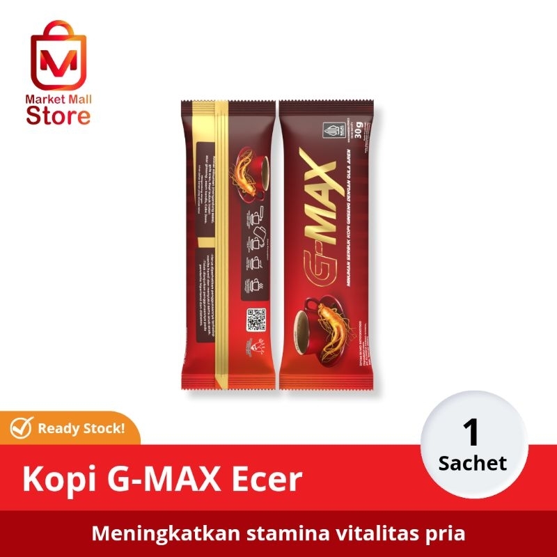 Jual Kopi Gmax Original - Kopi Stamina Pria Kuat Tahan Lama - G-MAX Kopi Ginseng Dengan Gula ...