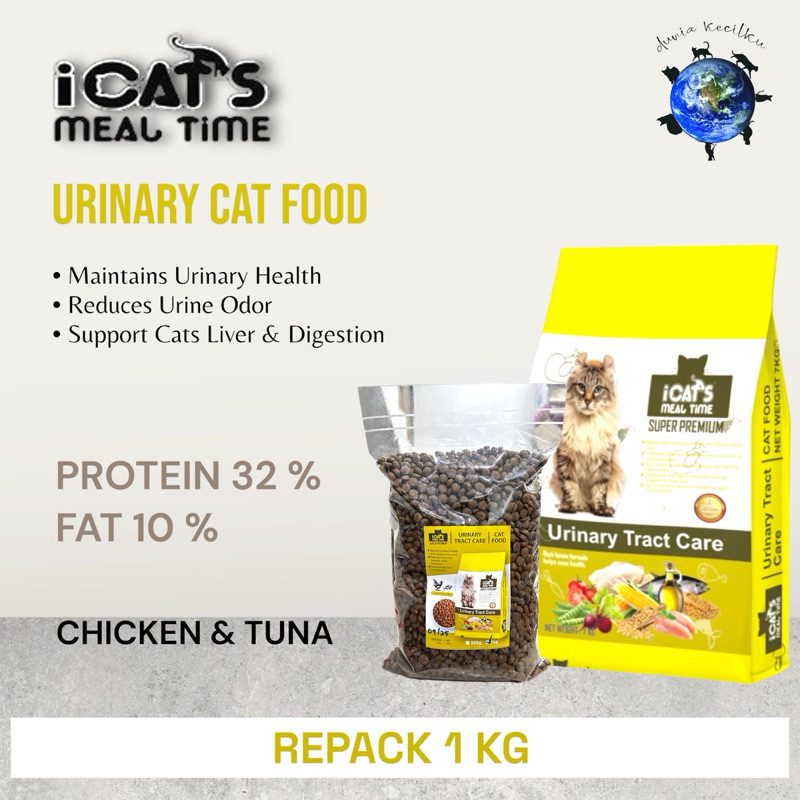 Jual icats Meal Time Urinary Chicken Tuna Super Premium Cat Food ...