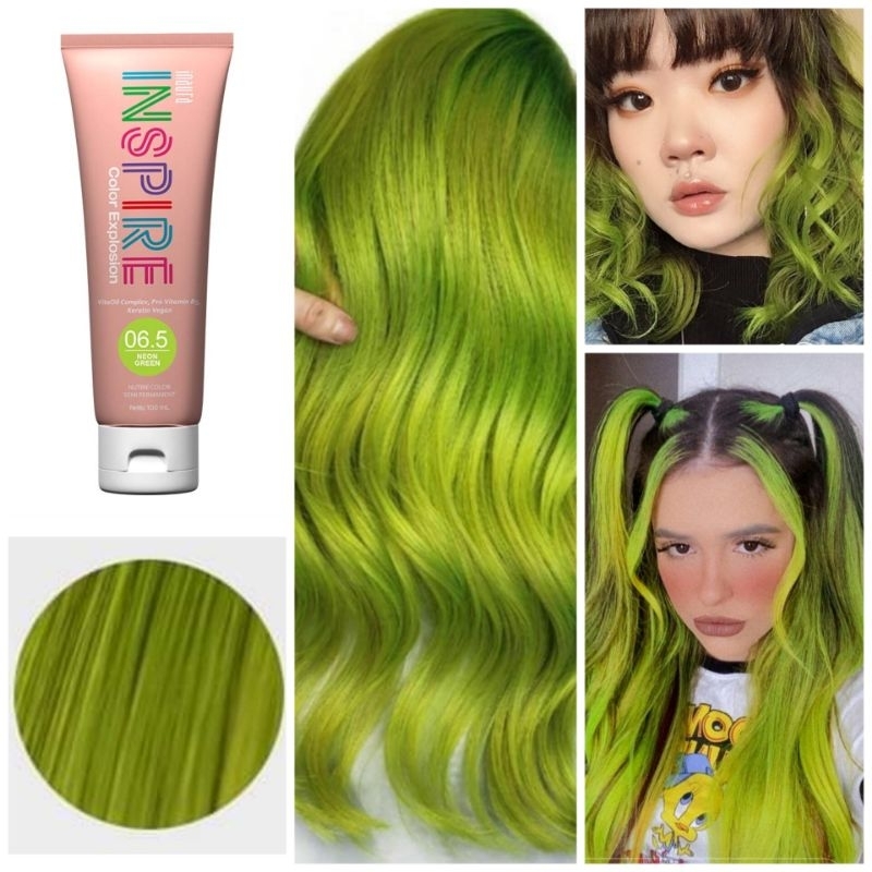 Jual Inaura Color Explosion Inspire 06.5 Neon Green 100ml Cat Rambut ...