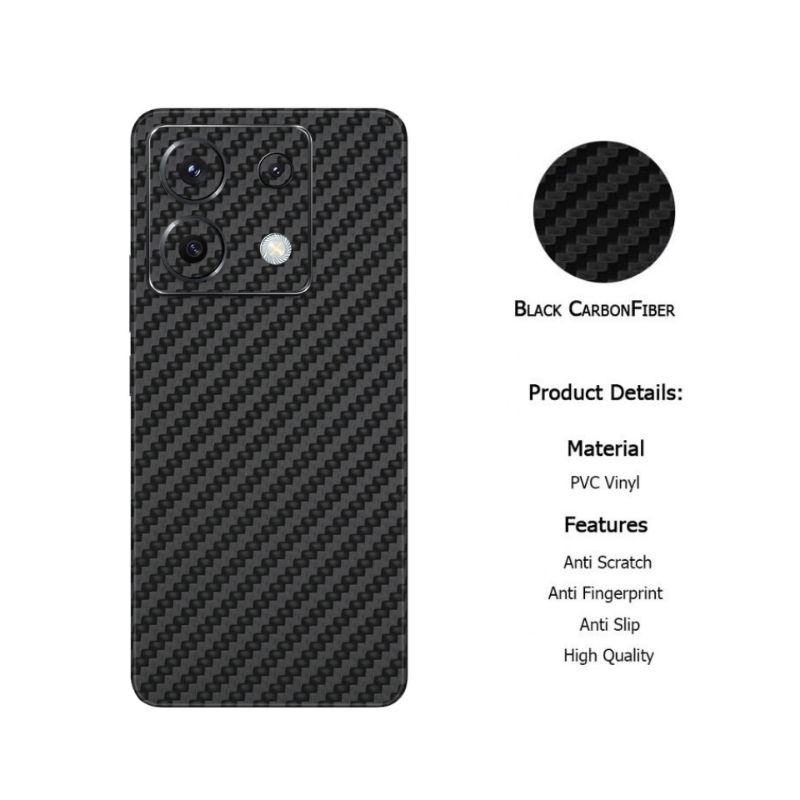 Jual Garskin Skin CARBON Hitam Xiaomi POCO F7 X7 X6 F6 X5 5G X5 PRO M6 M5 M5s M4 M3 Pro F6 F5 F4 ...