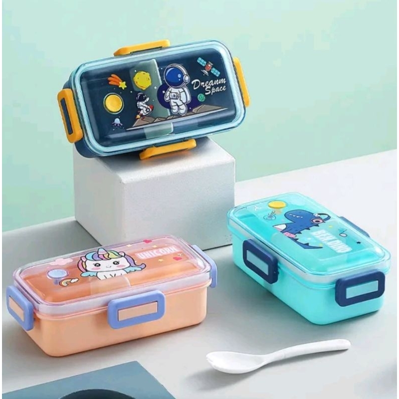 Jual LUNCH BOX ANAK PAUD TK SD DINO 530ML KOTAK MAKAN BEKAL TEMPAT BENTO SEKAT KARAKTER 2569 ...