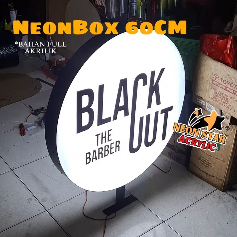 Jual Neonbox 60cm / Neon Box Akrilik Custom / Neonbox Bulat | Shopee ...