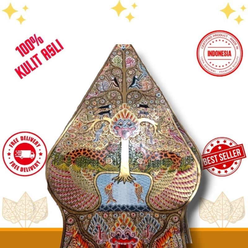 Jual GUNUNGAN KAYON Wayang Kulit Alusan Gunungan Emas Grenjeng Gagrak ...