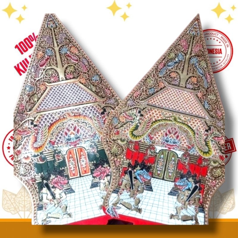 Jual Wayang Kulit Alusan GUNUNGAN KAYON Gagrak Jogja Emas Grenjeng ...