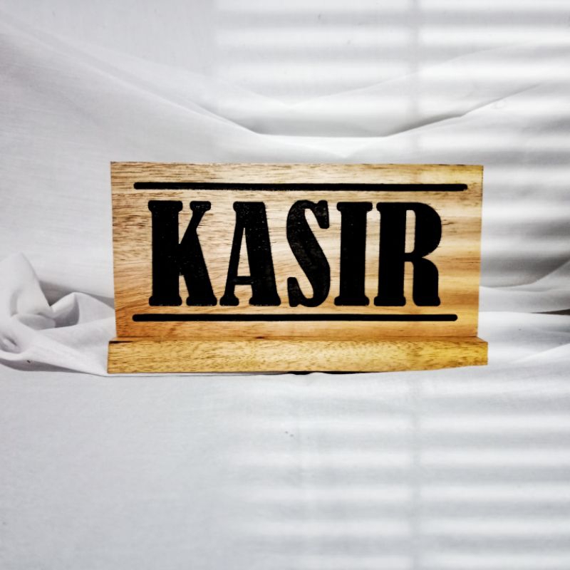 Jual Papan Penanda Kasir Sign Board Ukir Kayu | Shopee Indonesia
