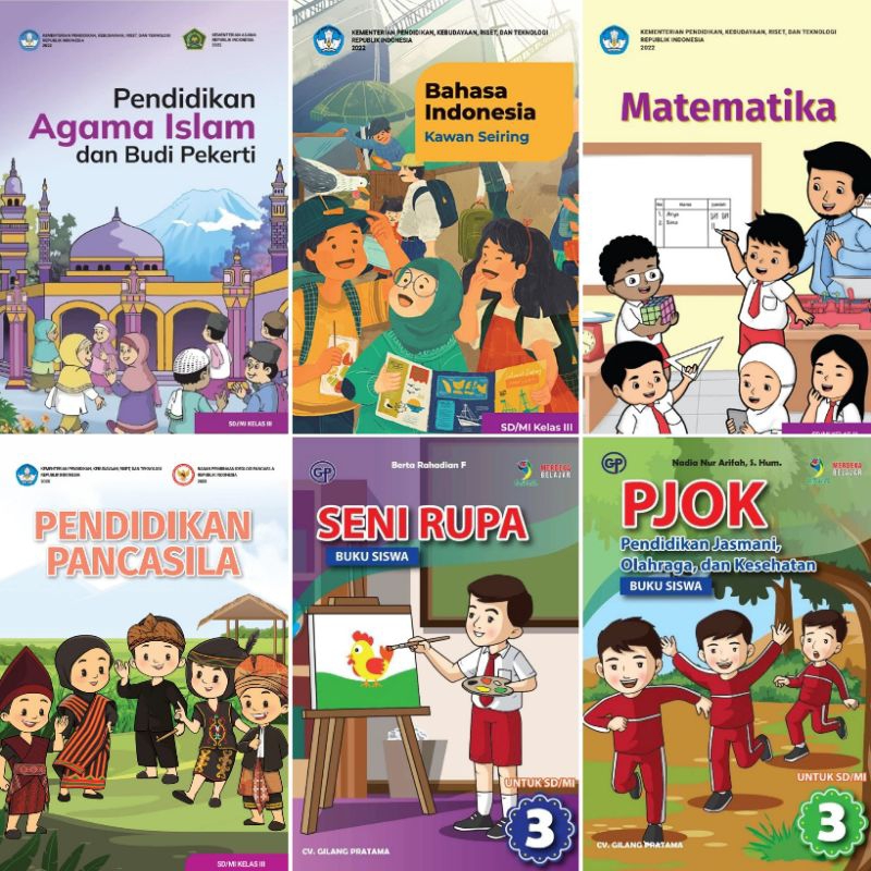 Jual BUKU PELAJARAN SD KELAS 3 KURIKULUM MERDEKA REVISI TERBARU ...