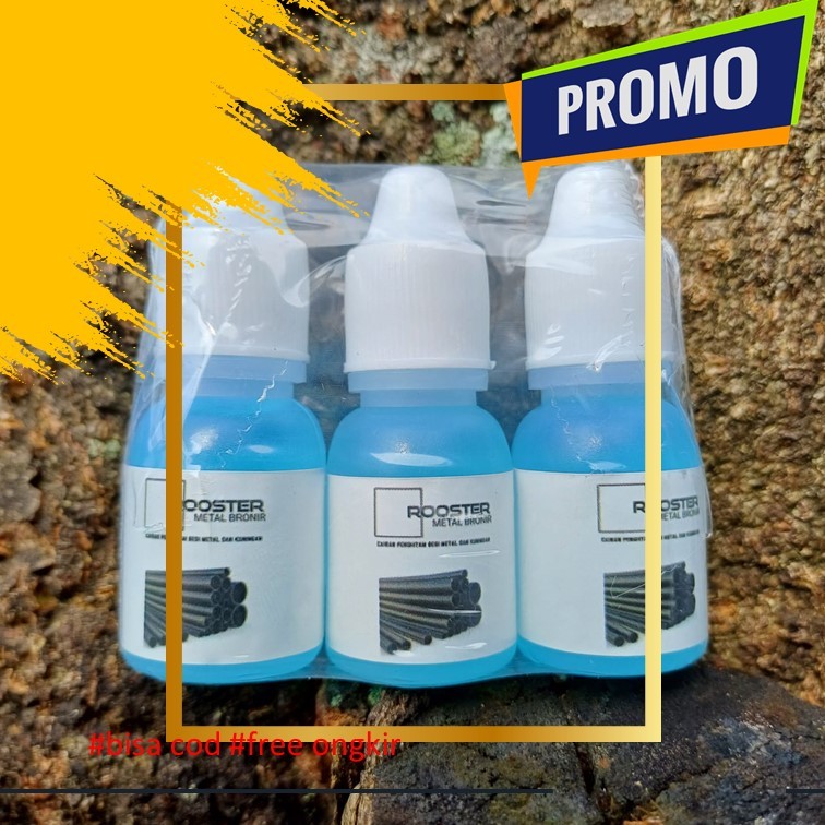 Jual (OLES) 10 ML ROOSTER PUTIH METAL BRONIR PENGHITAM LOGAM, METAL DAN ...