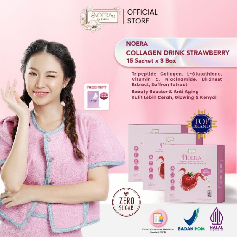 Jual Paket Bundle 3 Box Noera Collagen Drink 15 Improved Formula | Free ...