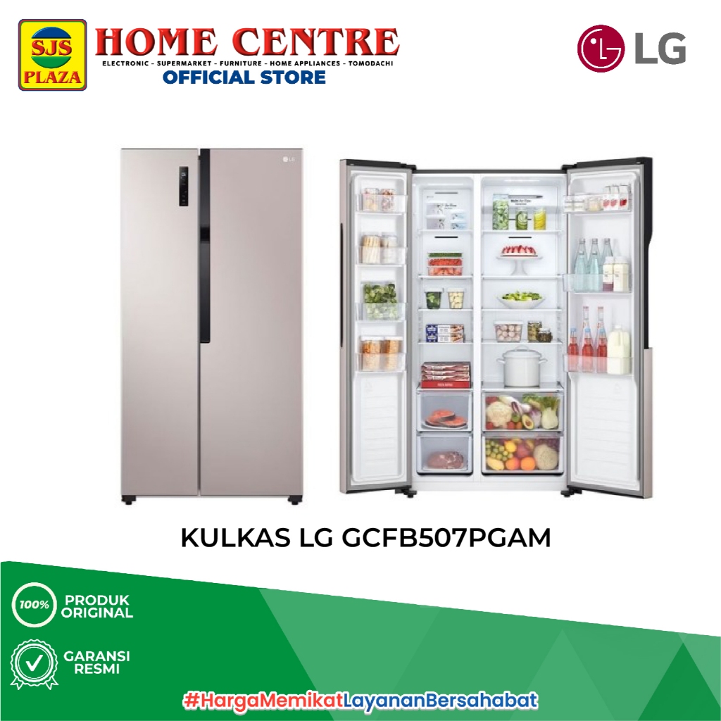 Jual LG Kulkas Side By Side 509L - Total No Frost dan Smart Inverter ...