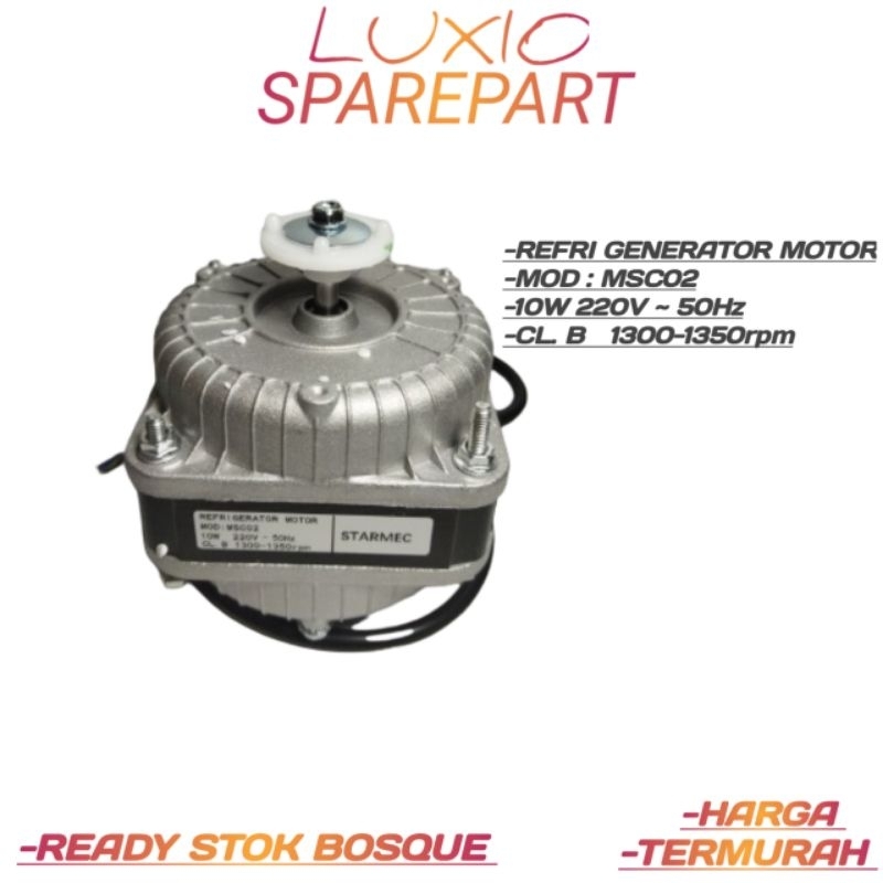 Jual DINAMO KIPAS MOTOR FAN SHOWCASE FREEZER KONDENSOR 10 WATT TEMBAGA ...