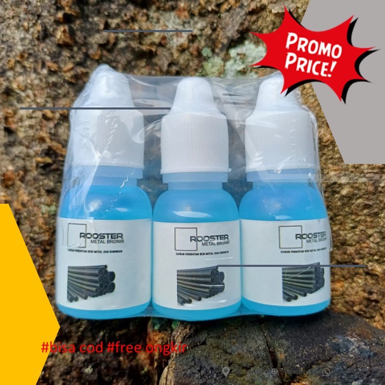 Jual (OLES) 10 ML ROOSTER PUTIH METAL BRONIR PENGHITAM LOGAM, ALPAKA ...