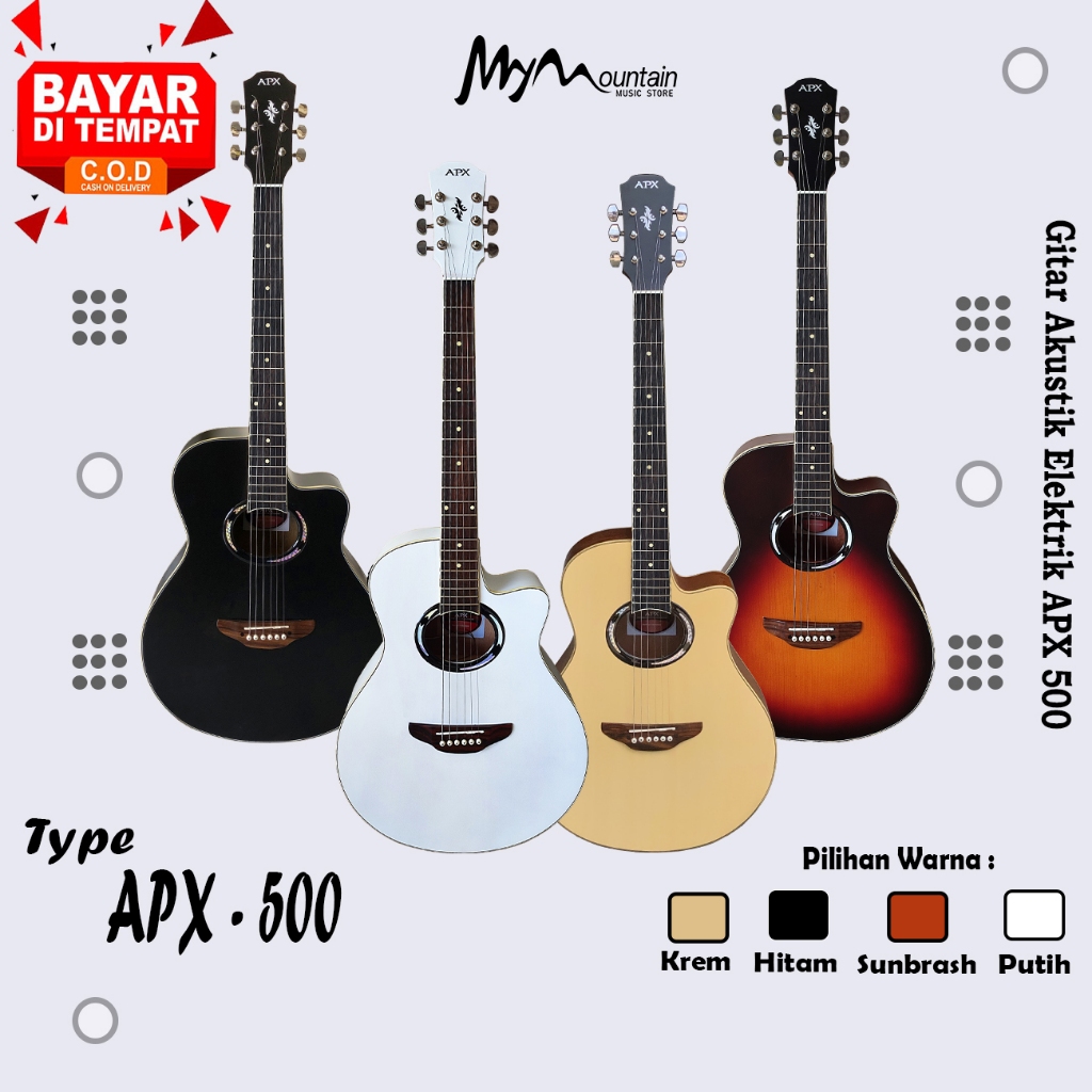 Jual Gitar APX Custom Elektrik 7545R FREE Packing Kayu | Shopee Indonesia