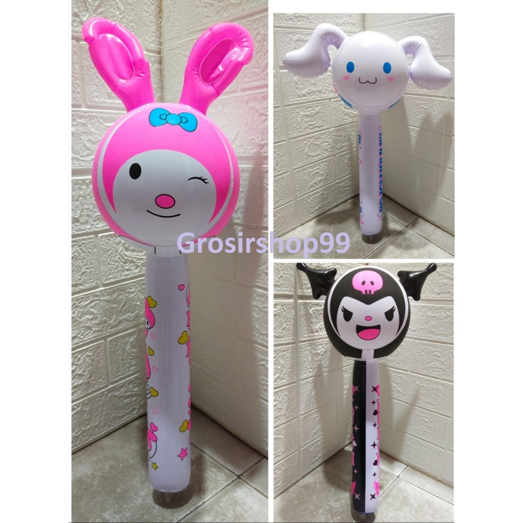 Jual Mainan Palu Angin Bentuk Kepala Cinnamoroll , My Melony , Kuromi ...