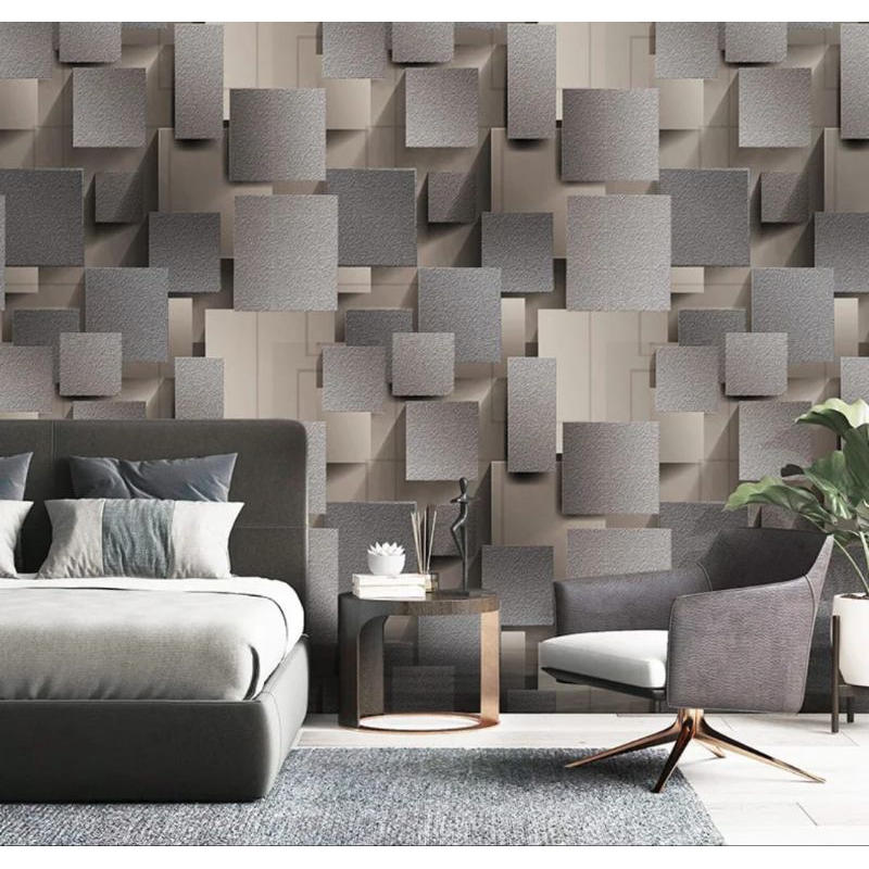 Jual PROMO PAKET 4 ROL MURAH Wallpaper Sticker Dinding Motif Geometric ...