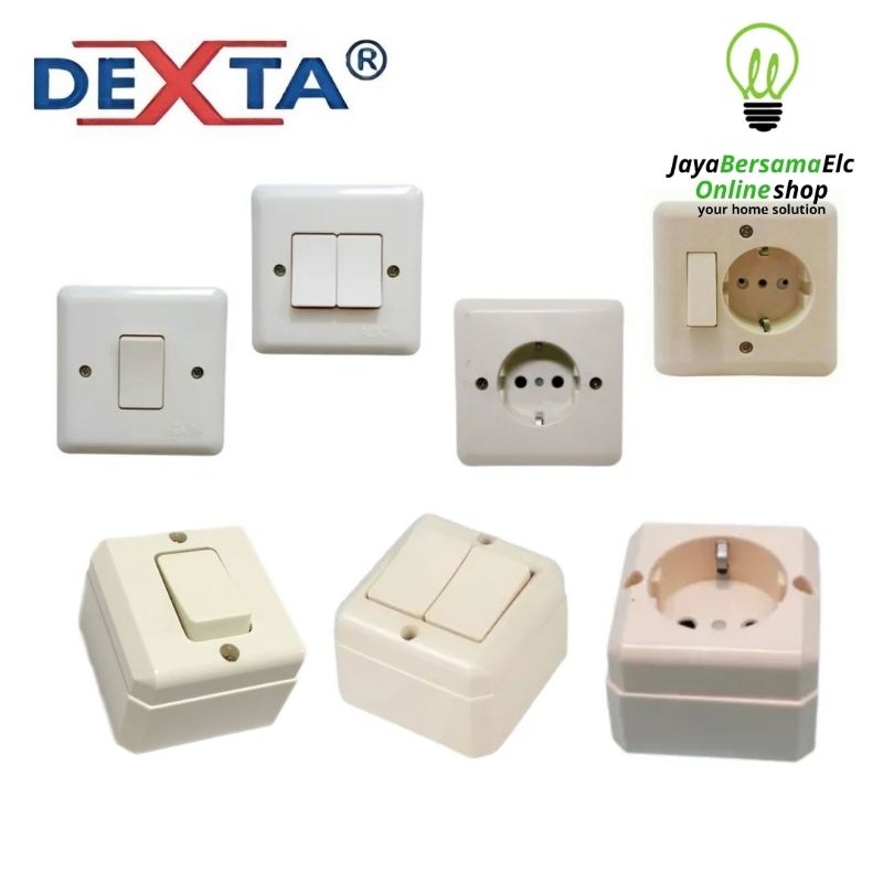 Jual IB OB SAKLAR STOP DOUBLE TUNGGAL ENGKEL SERI TANAM TEMPEL MURAH ...