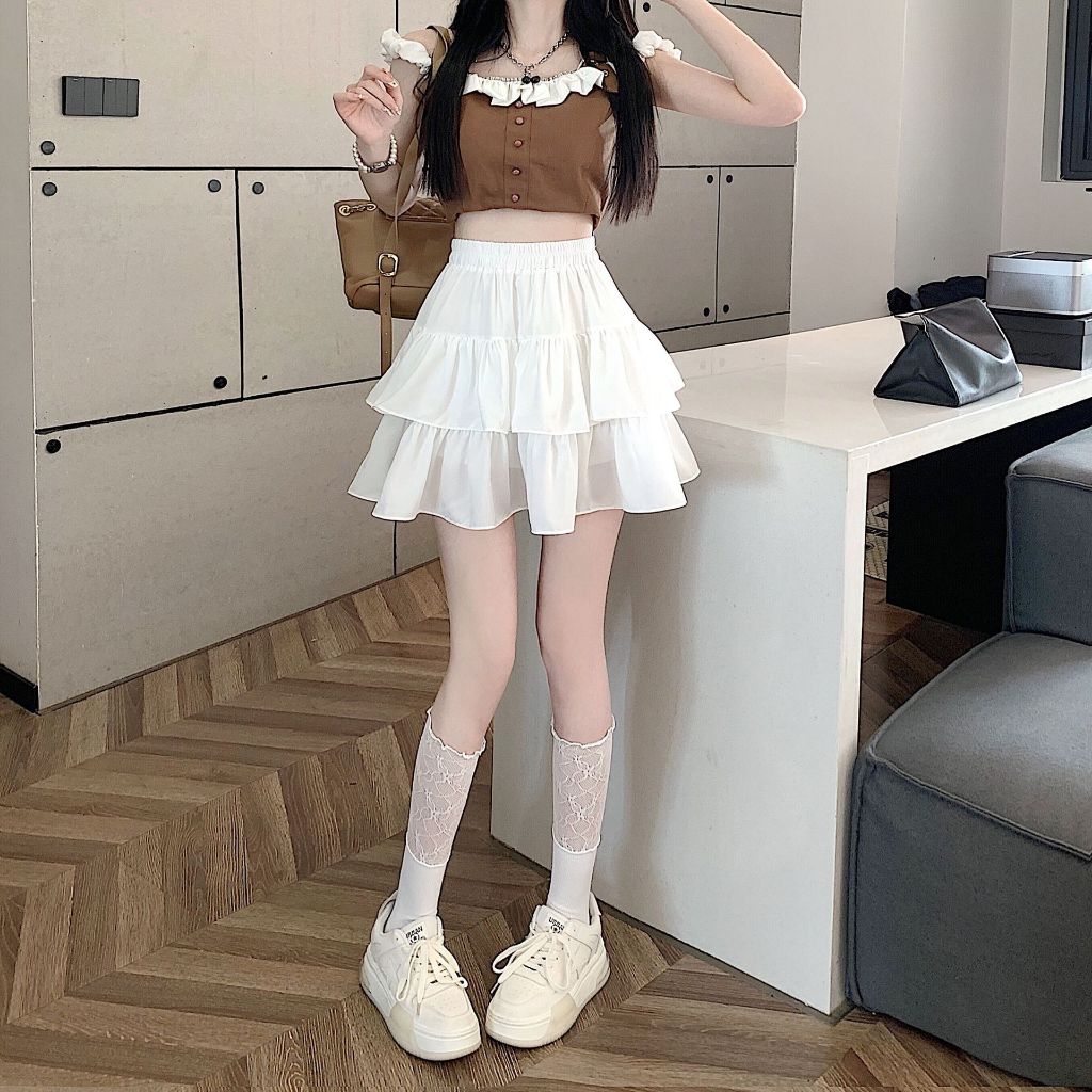 Jual Rok Mini A-Line Model Highwaist Mini Skirt R020 | Shopee Indonesia