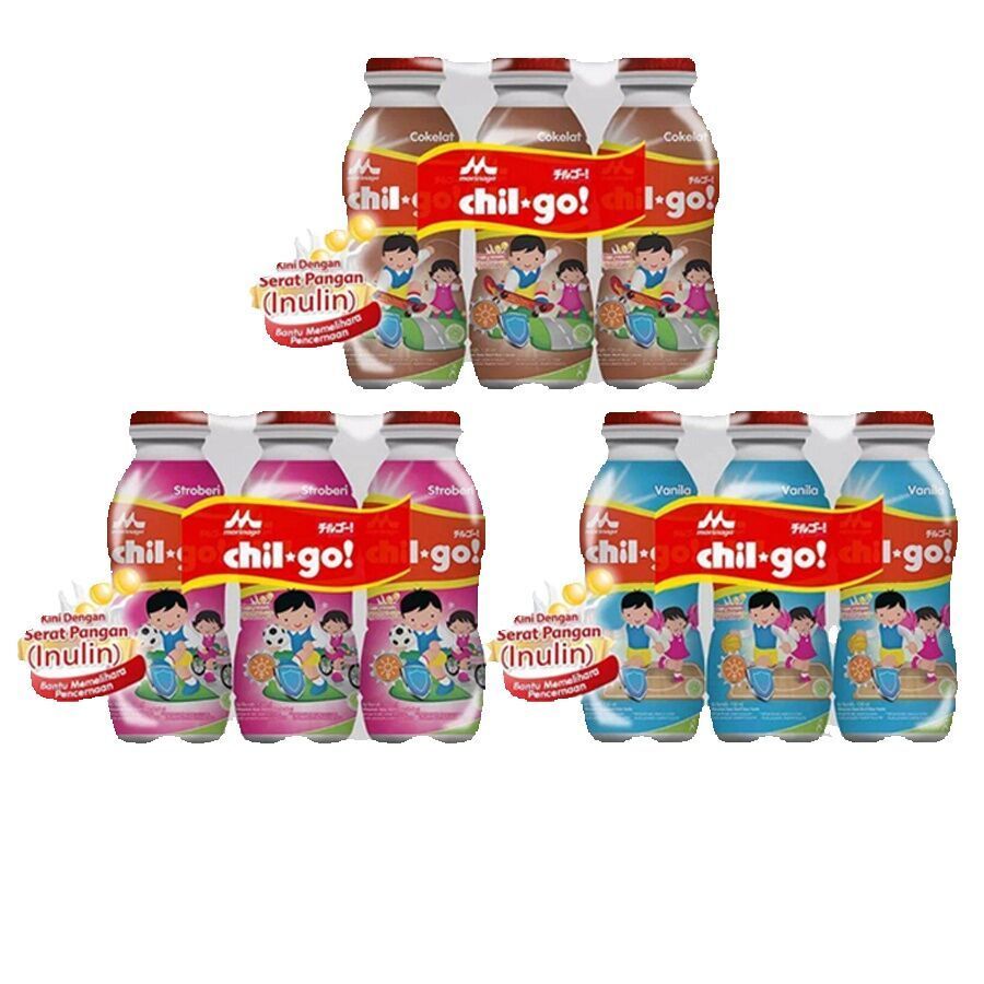 Jual Susu Cair Morinaga Chil Go / Chilgo Milk Uht 1Pak isi 6 Botol 130ml | Shopee Indonesia