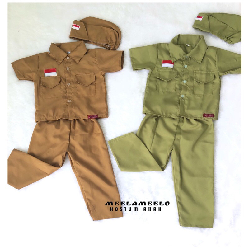 Jual Baju Kostum Pahlawan Veteran Anak Pejuang Bung Tomo / Cosplay ...
