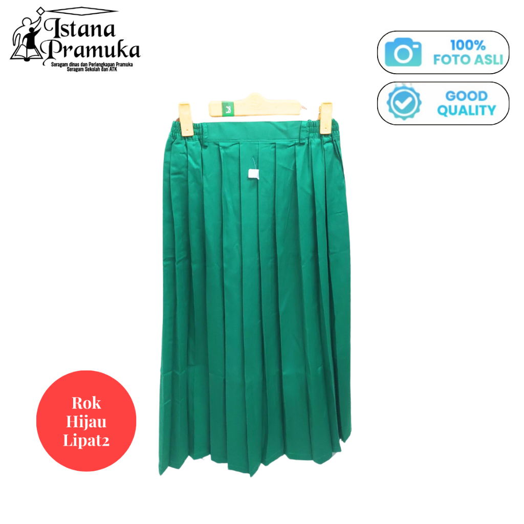 Jual Rok Hijau Lipat Panjang - Istana Pramuka | Shopee Indonesia
