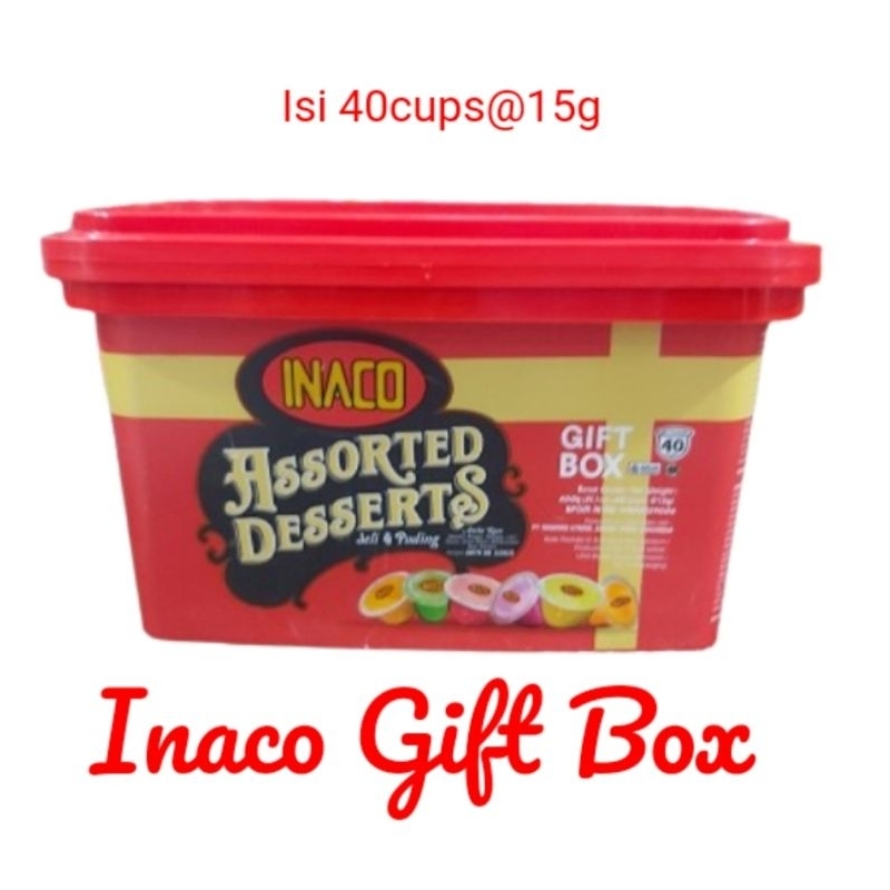 Jual Inaco Assorted Desserts Gift Box 40cups@15g | Shopee Indonesia