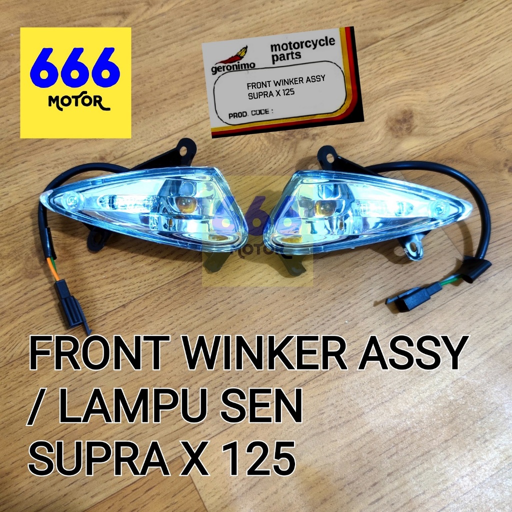 Jual FRONT WINKER ASSY / LAMPU SEN SUPRA X 125 | Shopee Indonesia