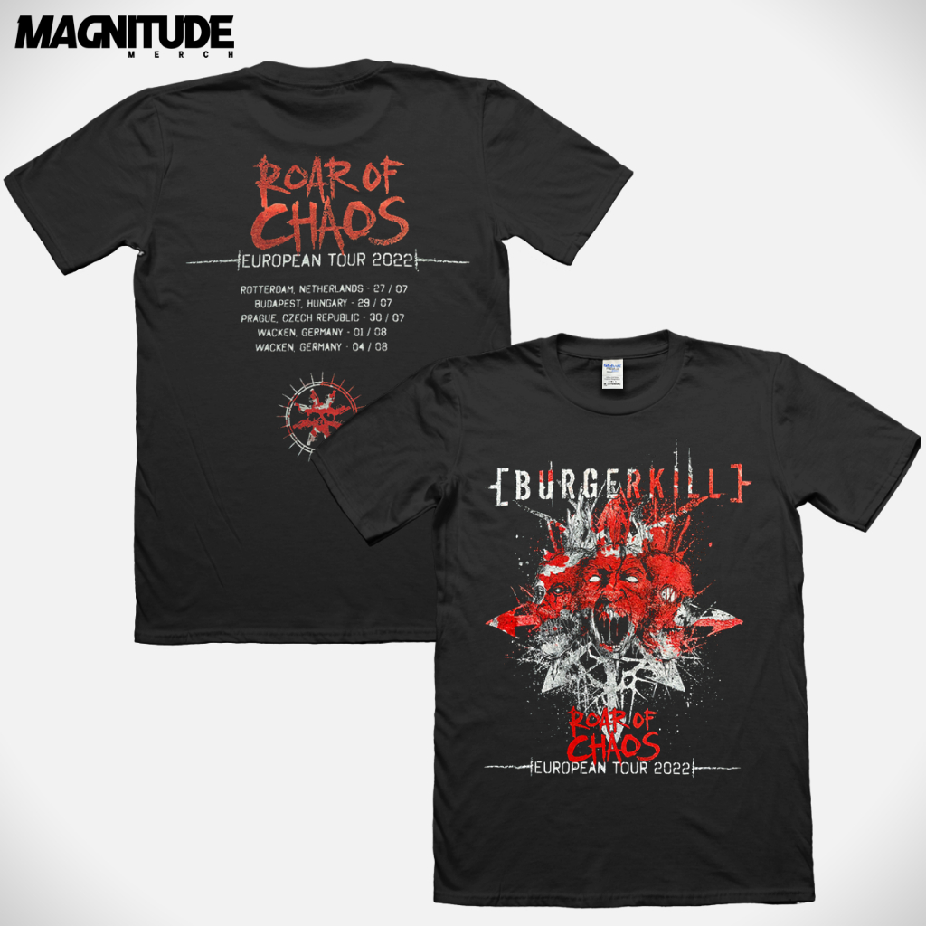 Jual Magnitude T-Shirt Burgerkill - European Tour 2022 | Kaos musik ...