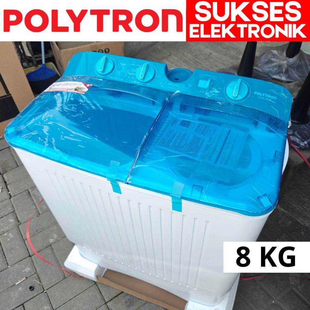 Jual MESIN CUCI 2 TABUNG POLYTRON 8 KG PWM-8072 / WASH MAMCHINE 8KG 8 ...