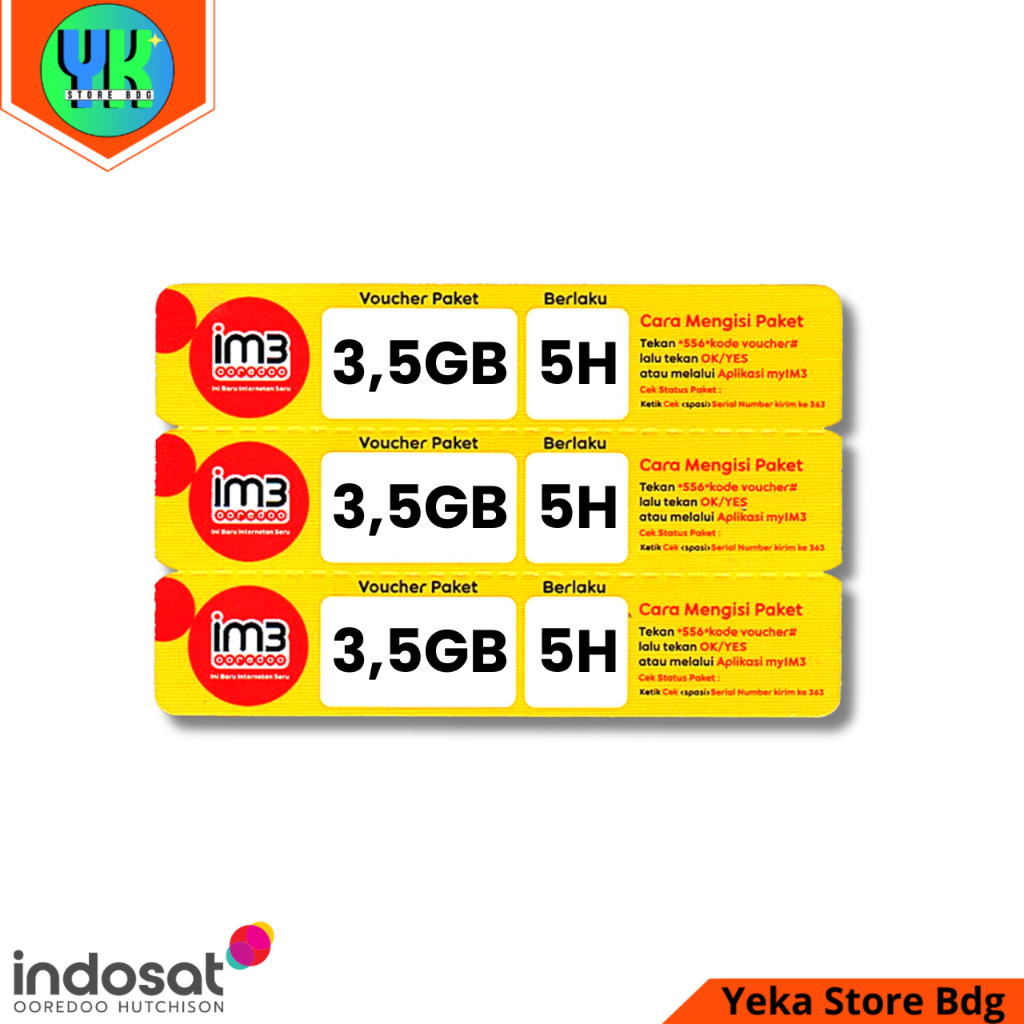 Jual Voucher Kuota Indosat 3,5GB 5 Hari LOCAL BDG/CIMAHI & JATENG | Shopee Indonesia