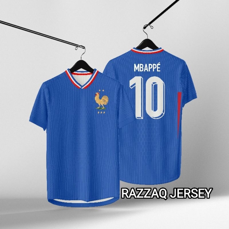 Jual JERSEY TIMNAS PRANCIS EURO 2024 HOME AWAY FULL PRINTING GRATIS ...