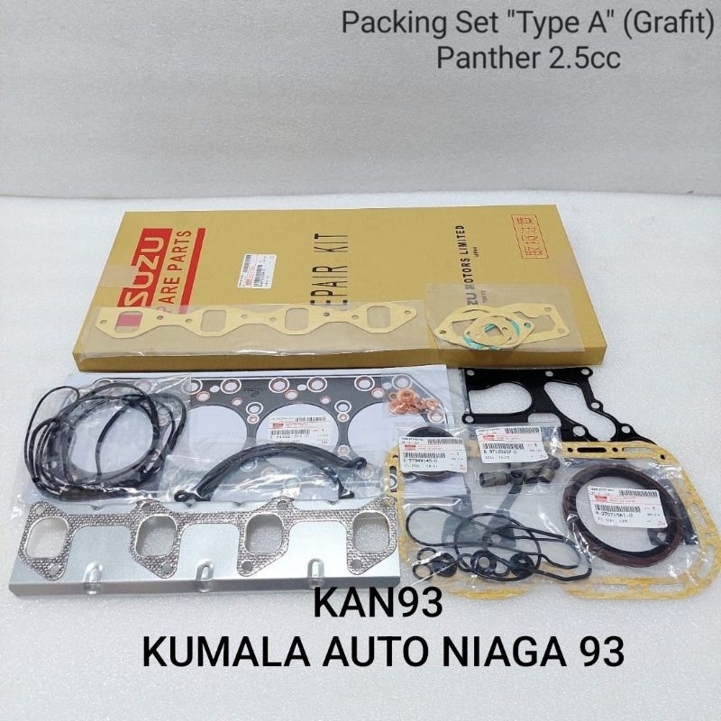 Jual PACKING PACKING GASKET FULL SET ISUZU PANTHER 2.5 2500CC MADE IN JAPAN | Shopee Indonesia