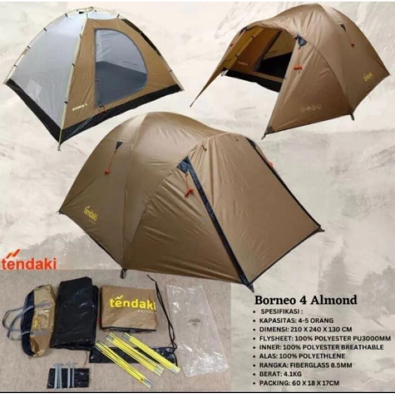 Jual Tendaki Borneo 4 Almond | Shopee Indonesia