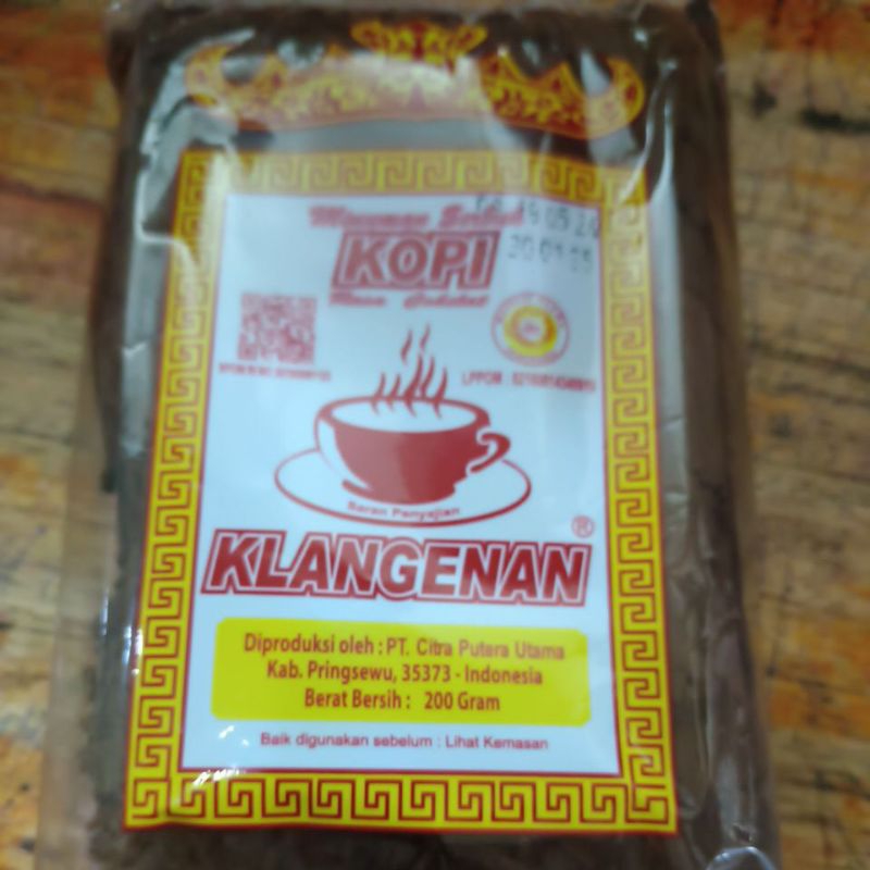 Jual kopi KLANGENAN asli pringsewu lampung @200g rasanya mantaaap ...