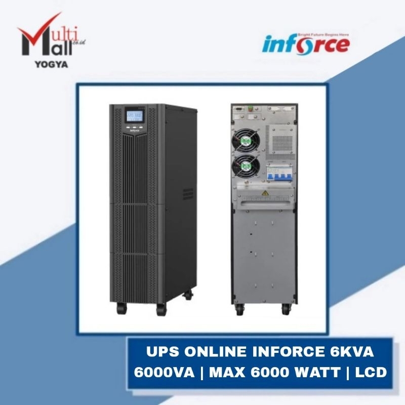 Jual Inforce UPS Online 6KVA Pure Sinewave 6000 Watt LCD Display ...