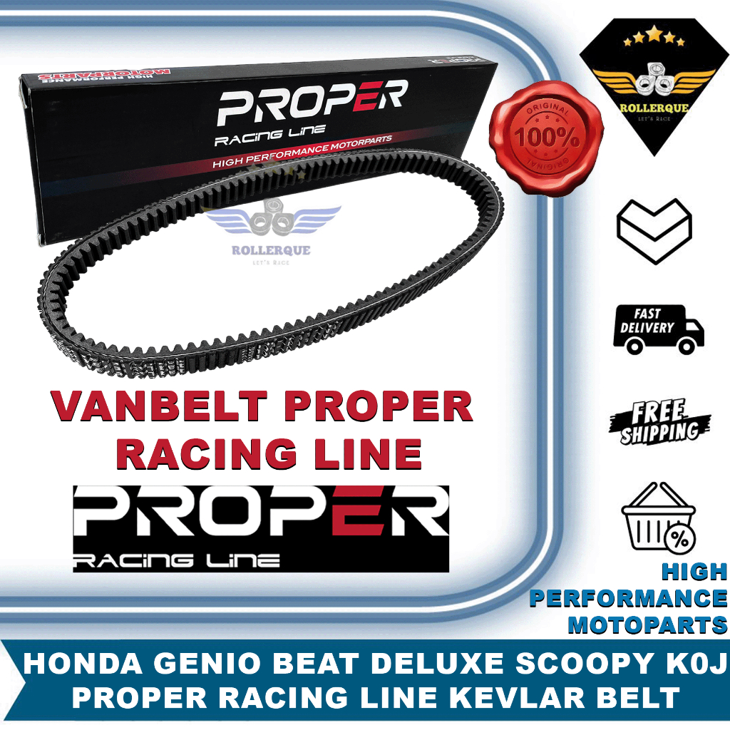 Jual Vanbelt V belt Fanbelt Genio Beat Deluxe Scoopy 2021 up New K0J K1A PROPER Racing Line ...