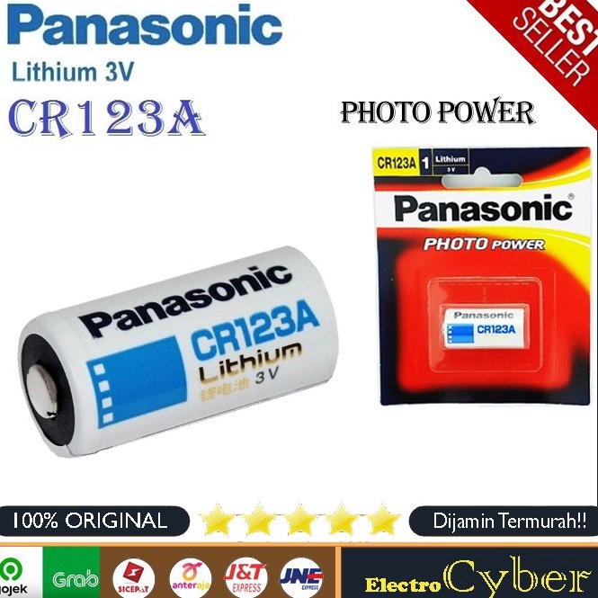 Jual KODE X66V Panasonic Lithium Battery Baterai Batere Batre CR123 CR123A Original | Shopee ...