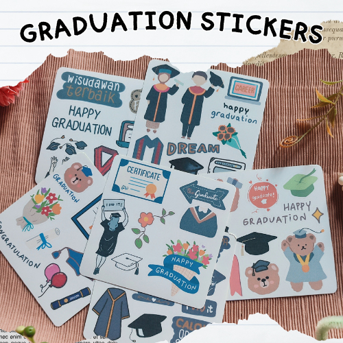 Jual GRADUATION STICKERS / stiker graduation / stiker wisuda / stiker ...