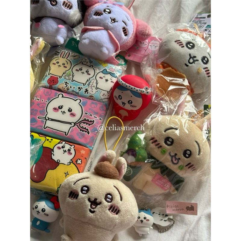Jual chiikawa plushies and tissue (sanrio, nara deer park edition ...