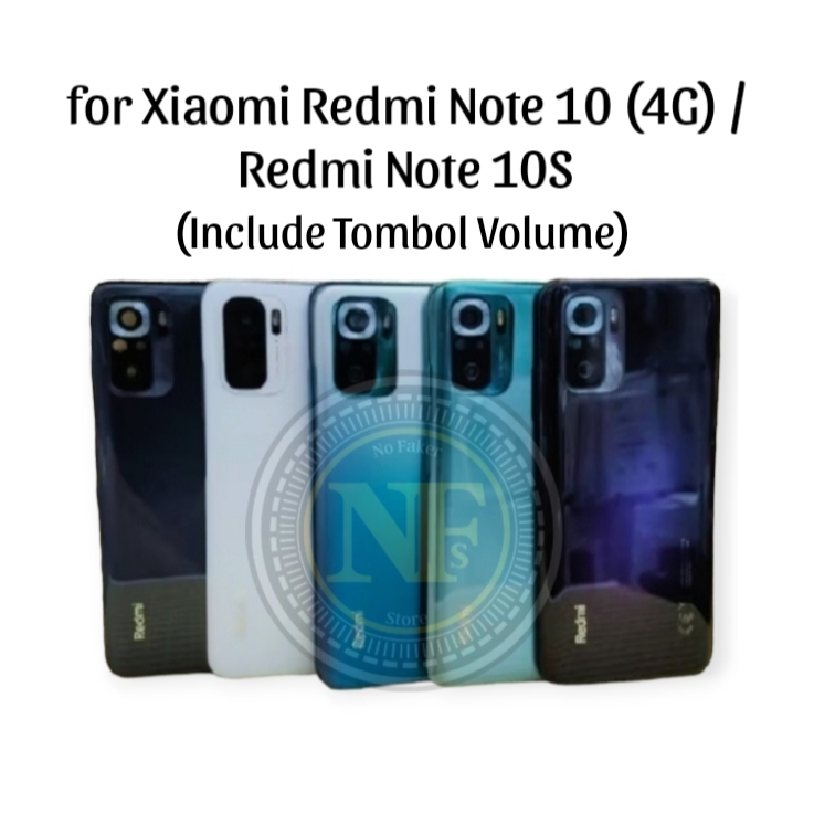 Jual Backdoor + Bezel Xiaomi Redmi Note 10 4G | Housing / Casing Redmi Note 10S | Shopee Indonesia