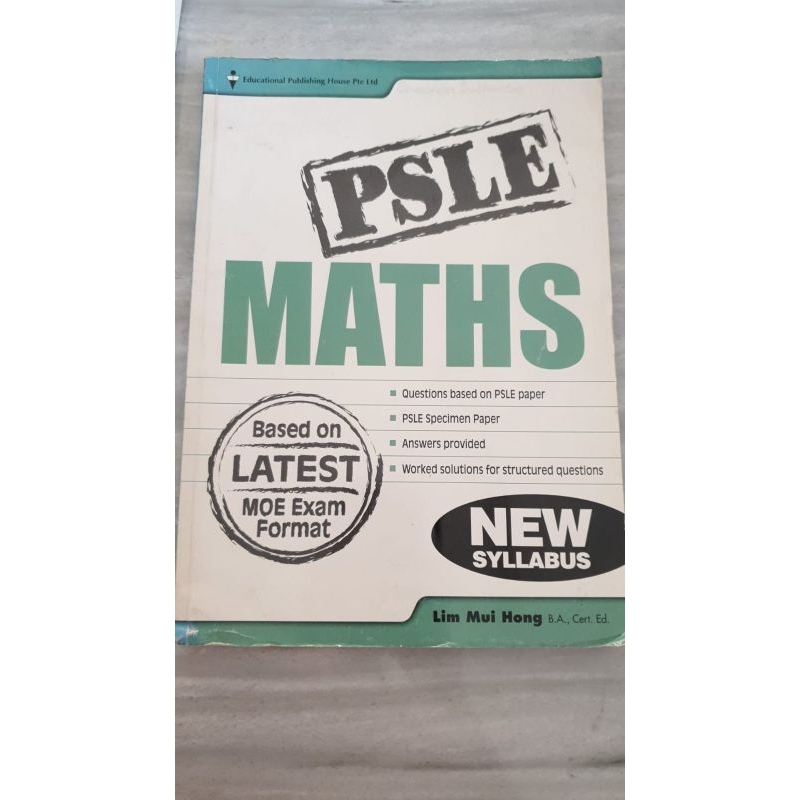 Jual PSLE MATH - Based on Latest MOE EXAM FORMAT Buku Singapore ...