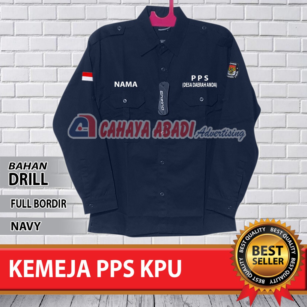 Jual Kemeja PPS KPU Seragam PPS KPU Baju Panitia Pemungutan Suara KPU ...