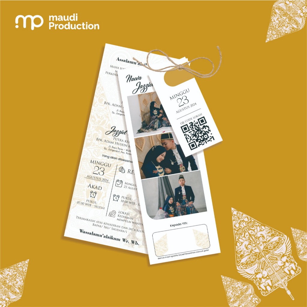 Jual Undangan Pernikahan Handtag Tiga Layer - Elegan | Shopee Indonesia
