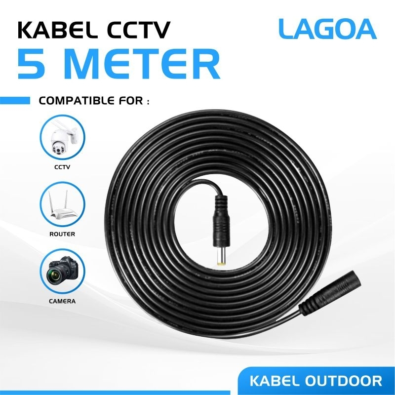Jual Kamera CCTV Kabel Listrik Yang Diperpanjang DC 12V Adapter ...