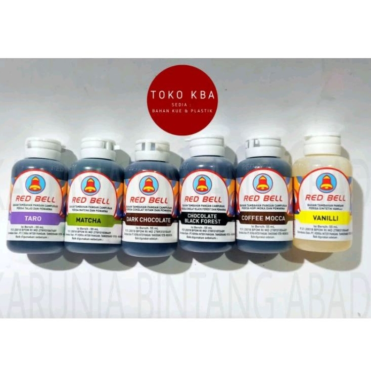 Jual Perisa Pewarna Bahan Tambahan Pangan Campuran Red Bell 55 mL ...