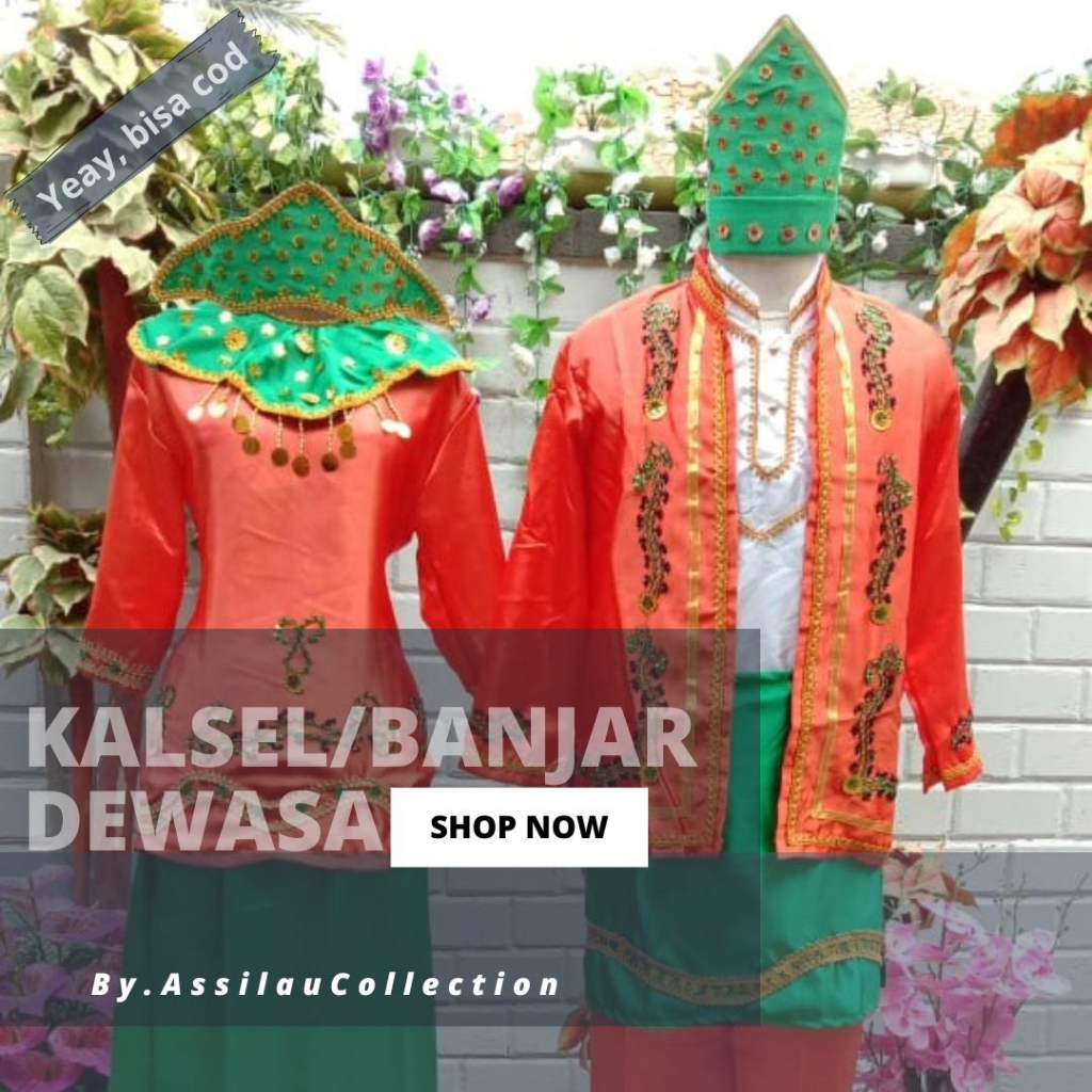 Jual Baju Adat Banjar Kalimantan Selatan Terlengkap & Harga Terbaru ...